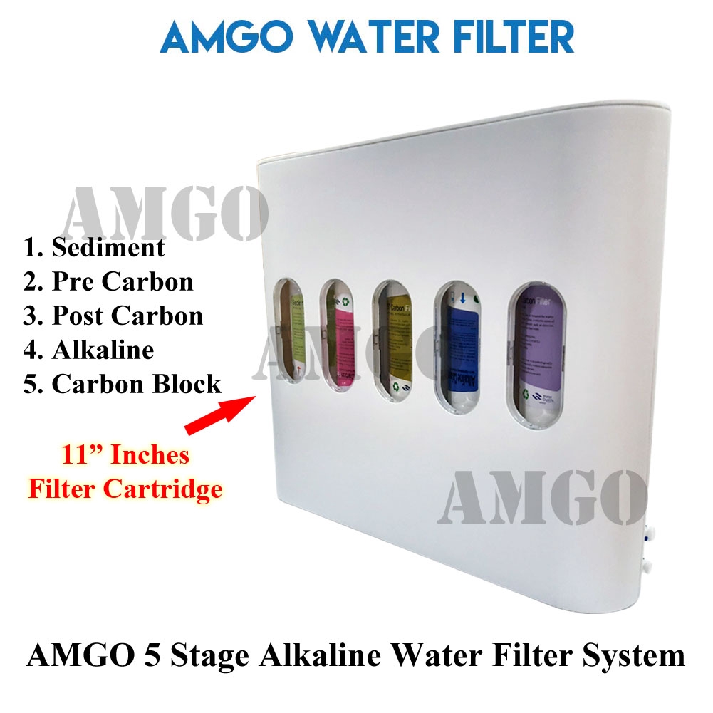 AMGO Korea Water Filter 5 Stage Membrane Alkaline Filtration System ...