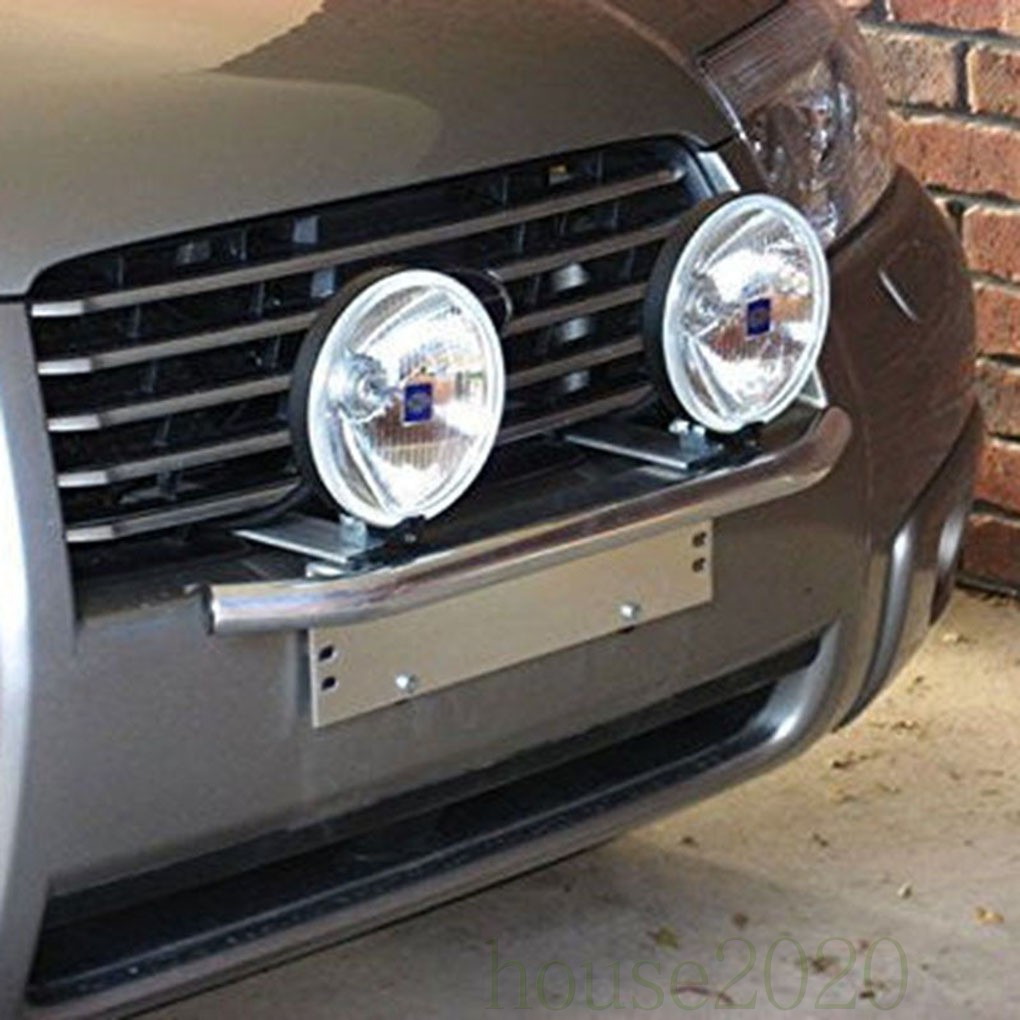 【READY STOCK】Car 23 Silver Bull Aluminum Bull Bar Front Bumper License ...