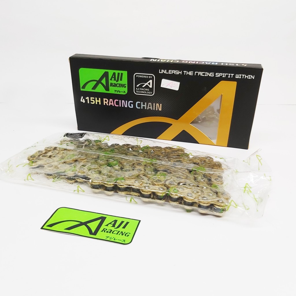 AJI RACING 415 H 415H GOLD Motorcycle Chain Rantai Motor (132L ...