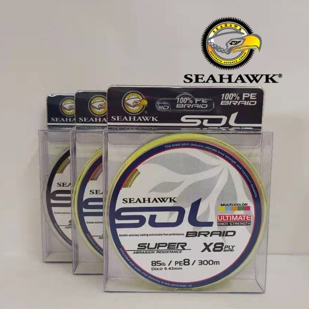 SEAHAWK SOL X8 / X4 BRAIDED LINE 300m | Shopee Malaysia