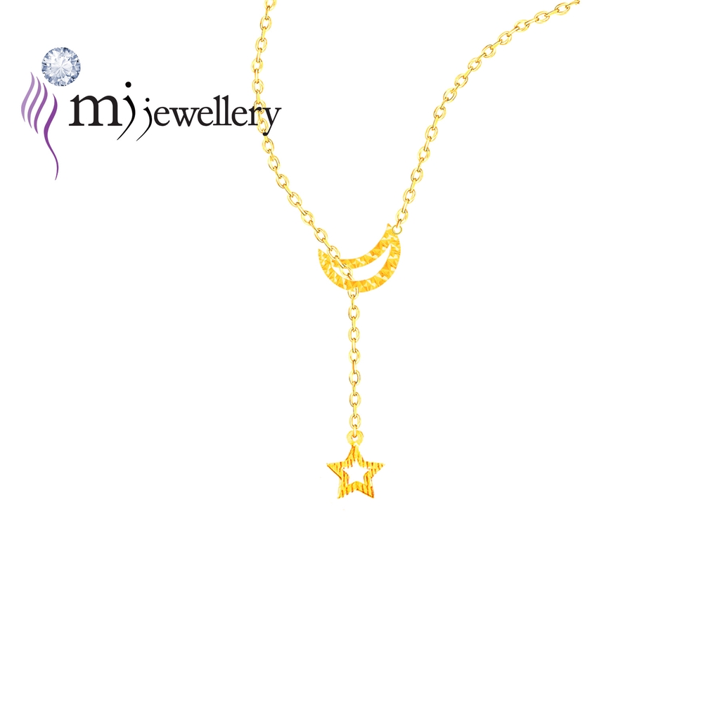 MJ Jewellery 5G Gold Collection Gold Moon & Star Necklace R179 , 916 ...