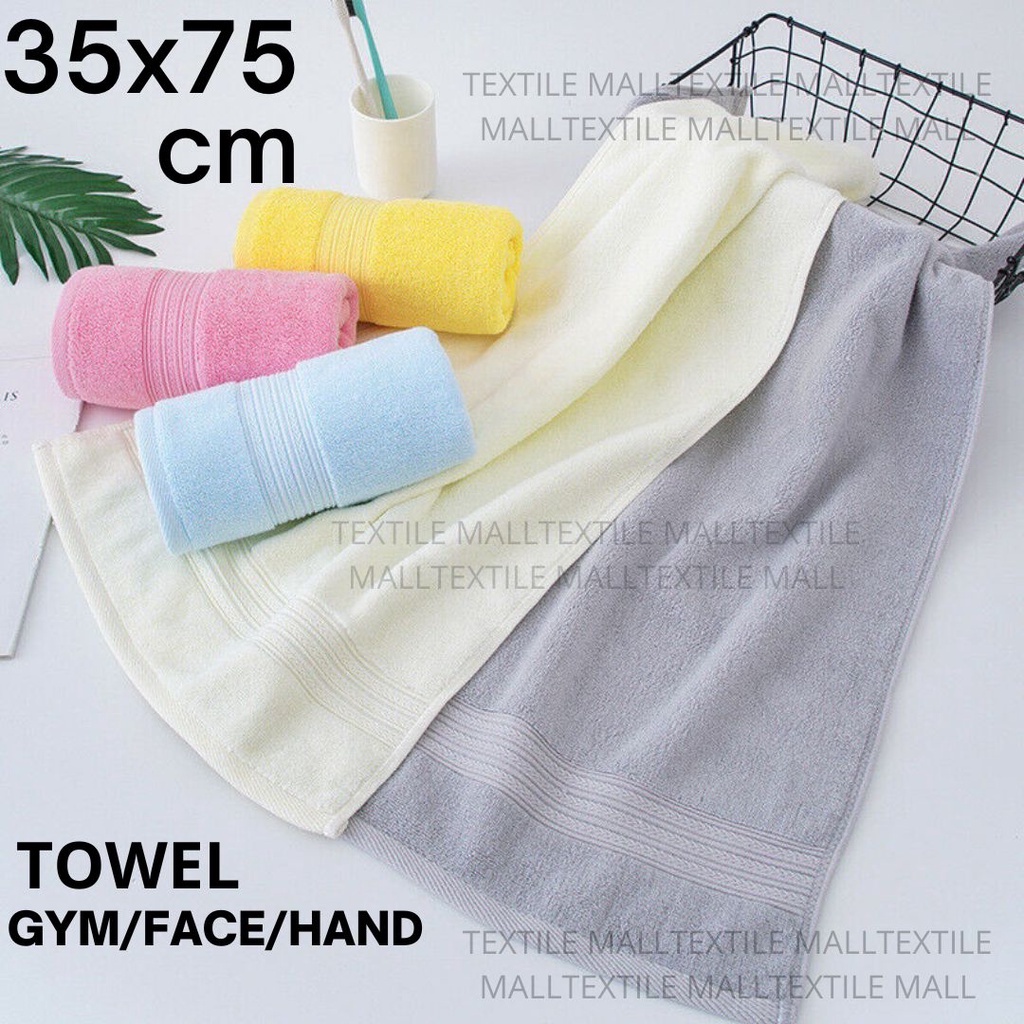 Face Towel 100% Cotton 35*75cm Hotel Grade Towel Water Absorption Soft ...