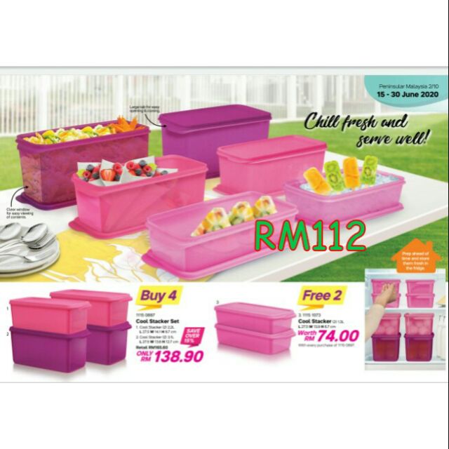 TUPPERWARE COOL STACKER SET (6PCS) | Shopee Malaysia