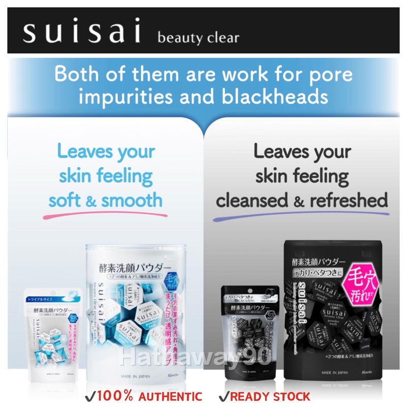 🔥100% AUTHENTIC🔥 Japan Kanebo Suisai Enzyme Beauty Clear Powder Wash Face Cleanser 32pcs ...