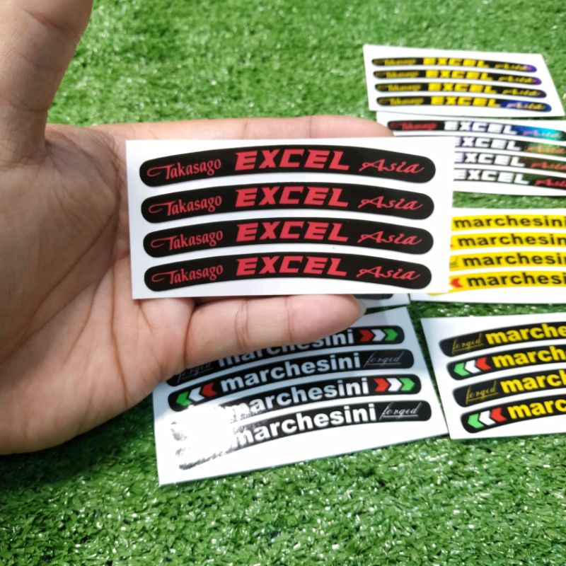 Sticker Rim marchesini, Sticker Excel Takasago | Shopee Malaysia