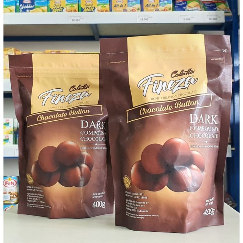 Dark Compound Colatta 400gr / Colatta Fineza Button / Colatta Chocolate ...