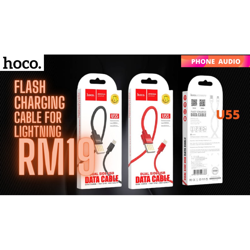 Cable USB to Type-C “U55 Outstanding” charging data sync | Shopee Malaysia
