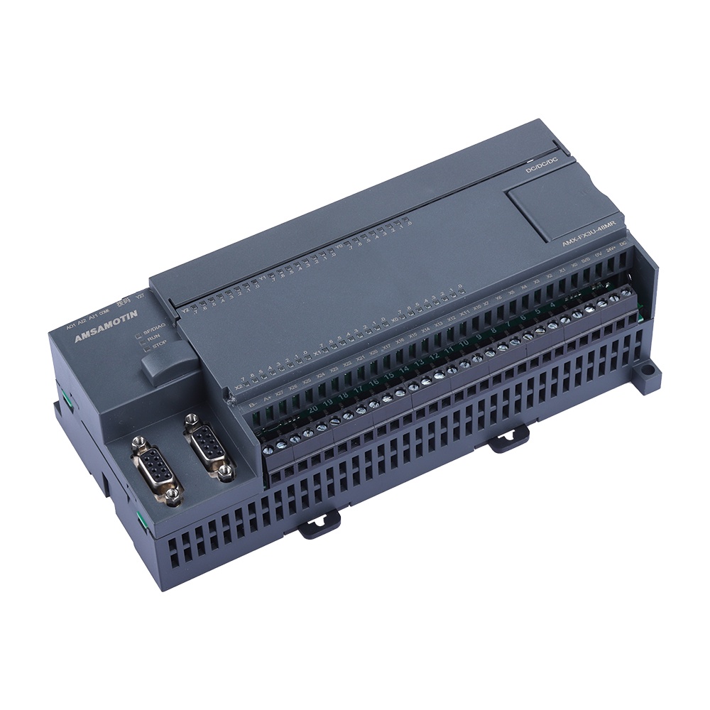 SZ FX3U-48MR Replace MELSEC FX2N PLC 2AI/1AO 24DI/24DO MODBUS Analog ...