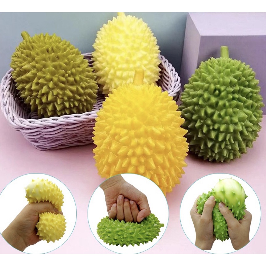 🔥NEW🔥Boo&Bub Durian Squishy | Fun Viral Soft Anti Stress Ball Stress ...