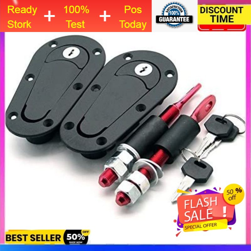 Carbon Fiber Hood Generation Front Flush Kit Latch Pin Engine Cover Stainless Camry Altis Civic ...