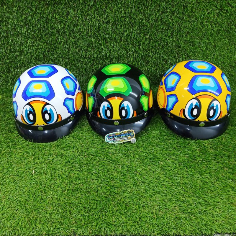 HALF CUT SPECIAL LIMITED DESIGN STENG KURA TURTLE 46 HELMET | Shopee ...