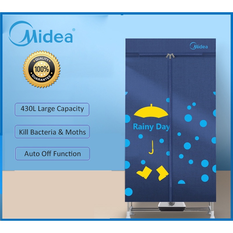 (Original Midea) Wardrobe Cloth Dryer 2 Layers 10KG Laundry Hanging ...