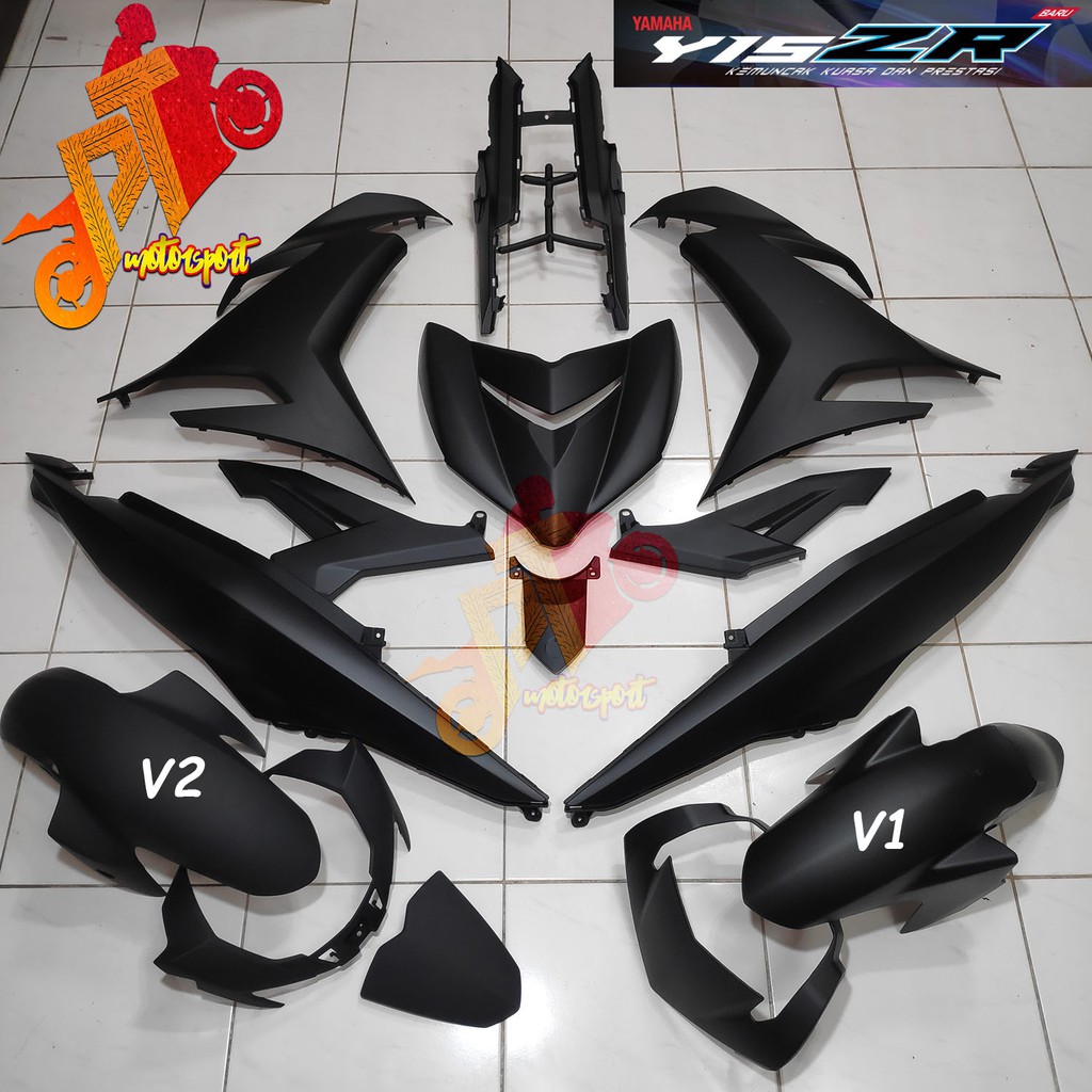 Yamaha Y15 Y15ZR Matt Black Cover Set V1 V2 - Velozi OEM HLD Kosong Set | Shopee Malaysia