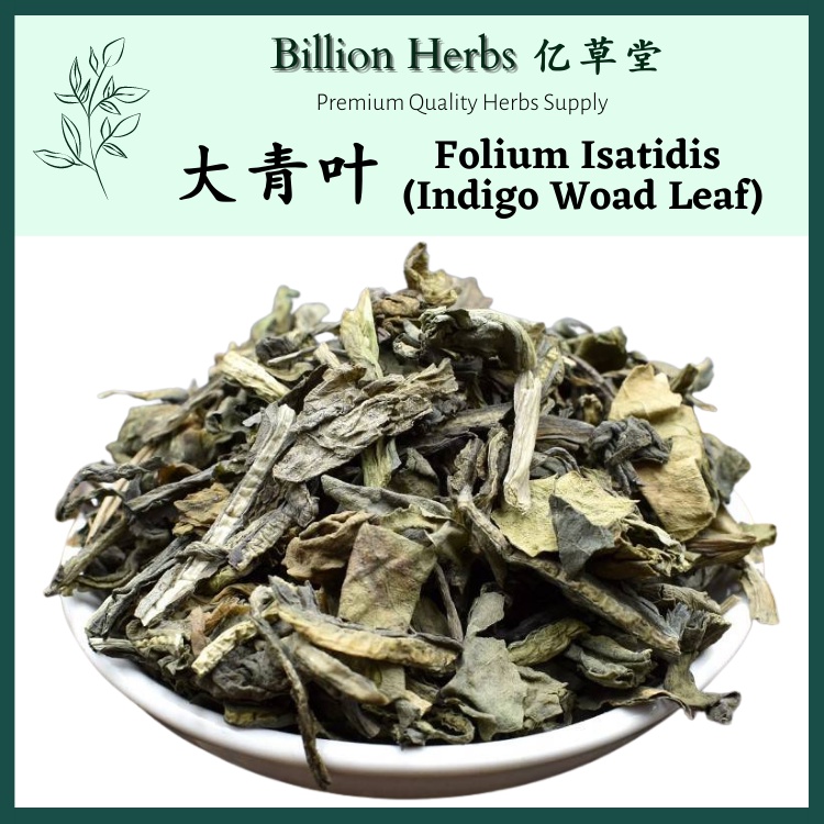 亿草堂 Billion Herbs 大青叶 100g Folium Isatidis (Indigo Woad Leaf) / 中药材 ...
