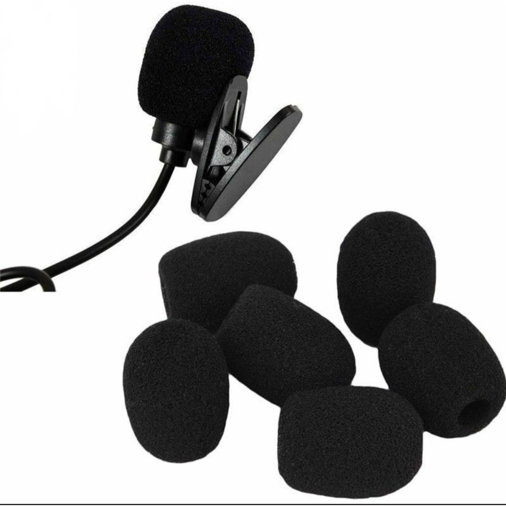 1pcs Practical Small Black Microphone pad Headset Windscreen Sponge ...