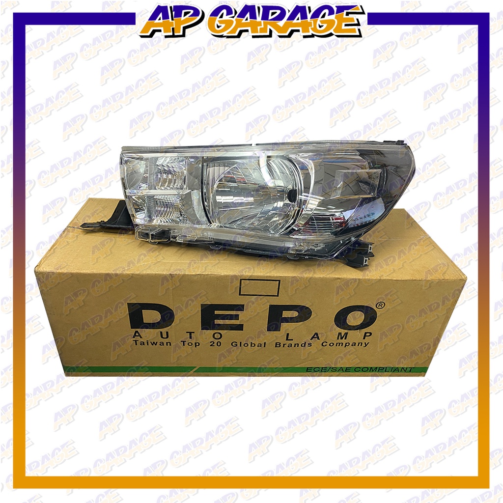 [ORIGINAL DEPO TAIWAN] Toyota Hilux Revo GUN125 (2015-2018) Headlamp ...