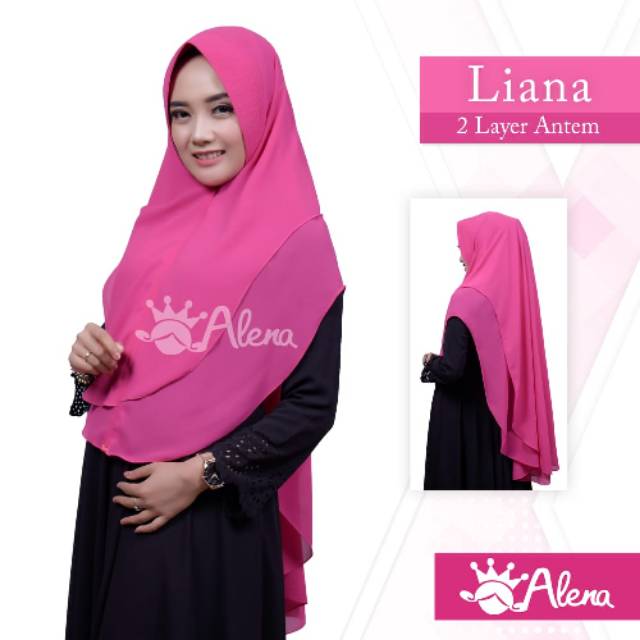 Alena 2 layer Hijab/2 layer Hijab/alena Hijab | Shopee Malaysia