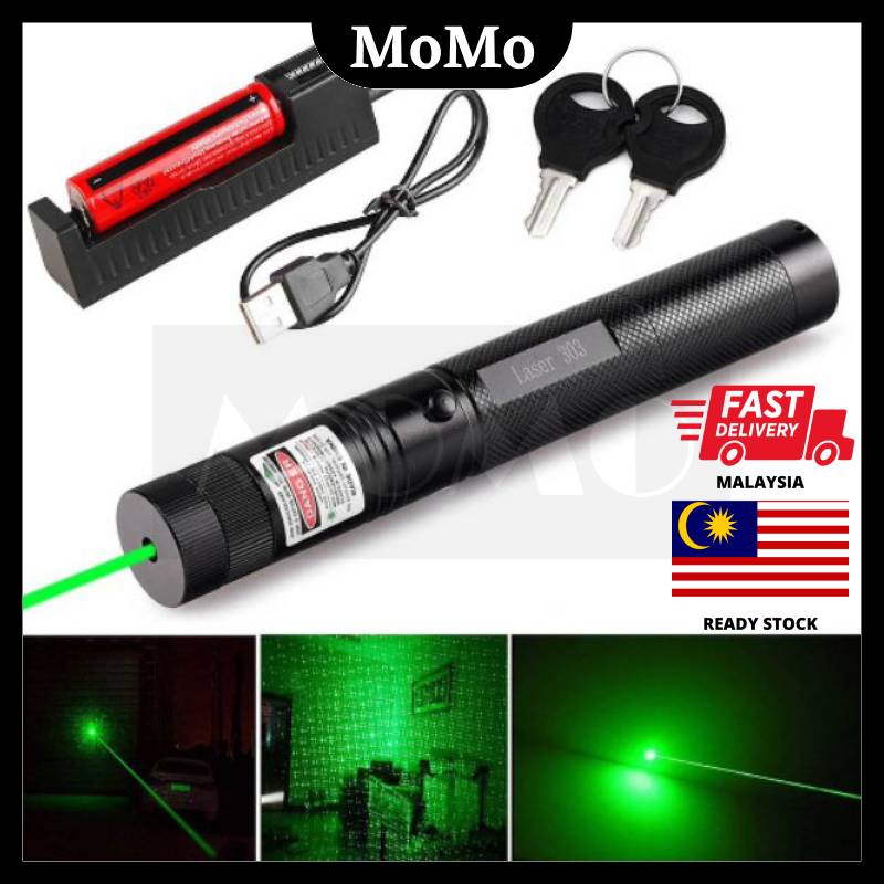 532nm 5mw 303 Green Laser Pointer Laser Pen Rechargeable Visible Beam ...