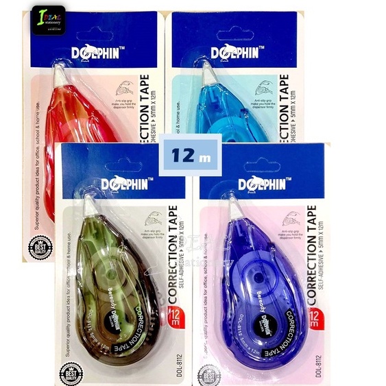 DOLPHIN CORRECTION TAPE DOL-8112 | Shopee Malaysia