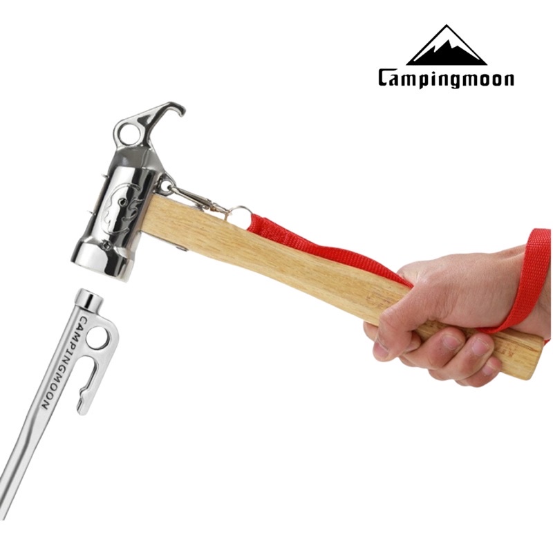 Campingmoon C5 Rhino Peg Hammer Stainless Steel Copper camping peg ...