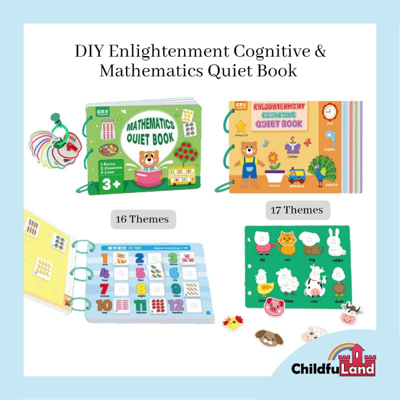 DIY Enlightenment Cognitive And Mathematics Quiet Book / Busy Book For ...