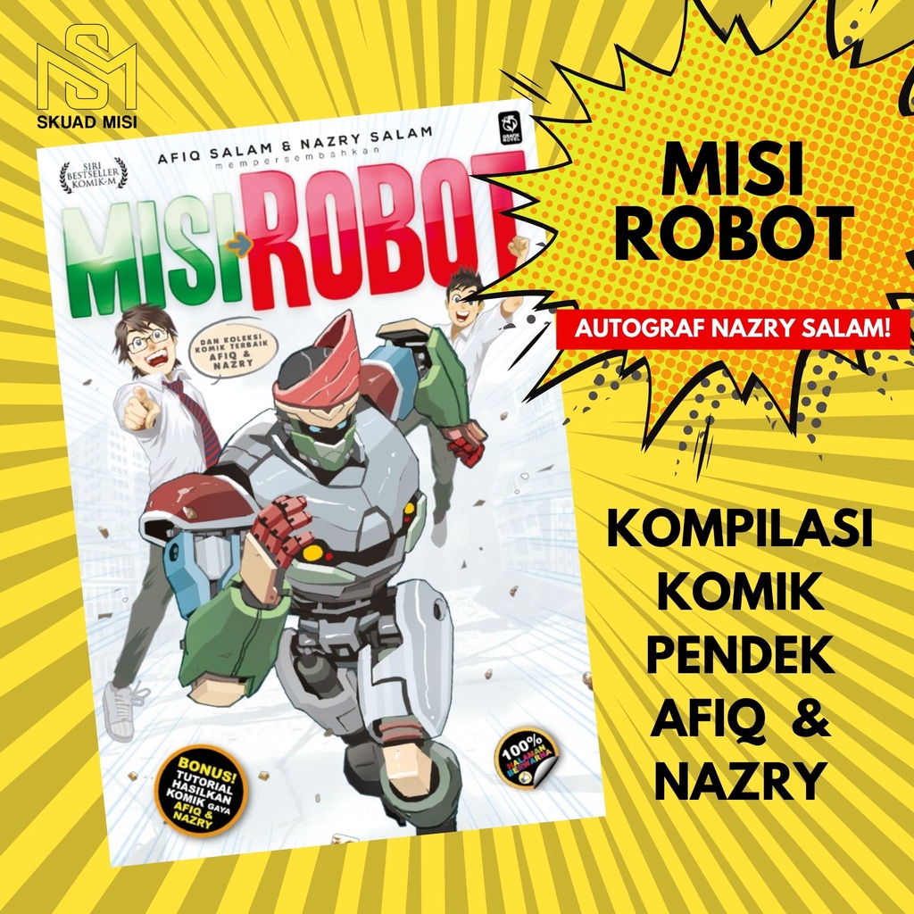 KOMIK MISI ROBOT | KOMPILASI KOMIK PENDEK AFIQ & NAZRY | KOMIK-M ...