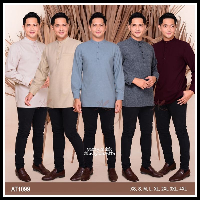 AQIEL KURTA AT1099 Kurta Dewasa Kurta Cekak Musang Kurta Attire Kosy by ...