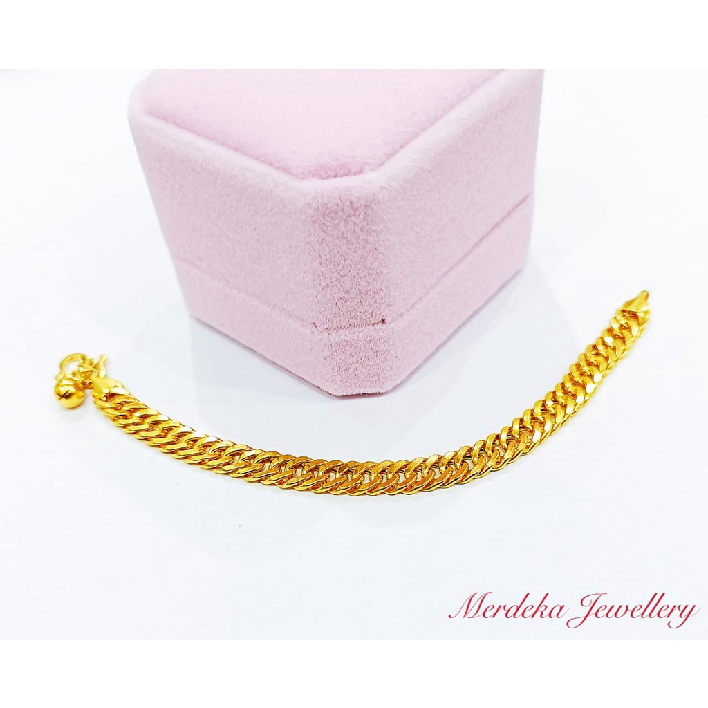 Merdeka Rantai Tangan Budak / Baby Lipan Kait Emas 916 (BBLG000001 ...