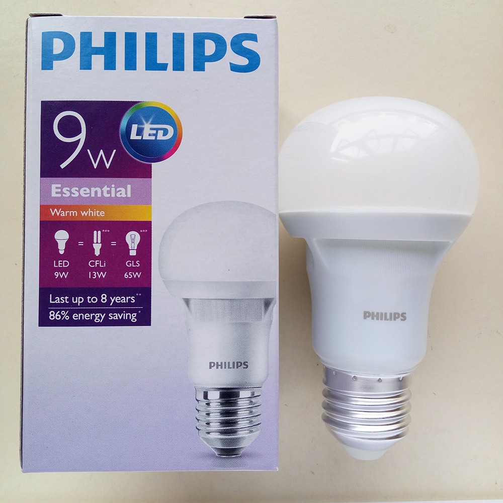6 PCS Philips Essential 9W LED E27 BULB | Shopee Malaysia