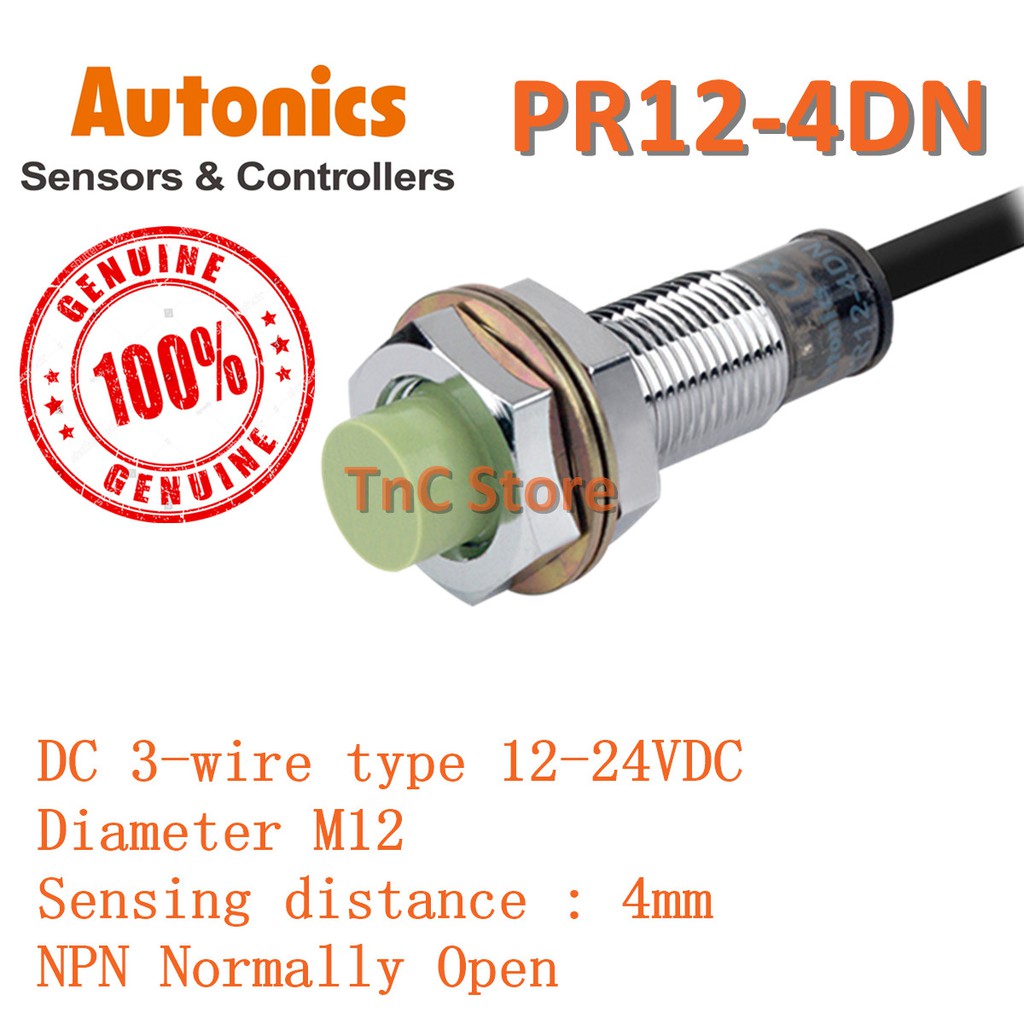 [KOREA]Autonics Proximity Sensor PR12-4DN NPN Normally Open M12 x 4mm Sensing Distance DC 3-wire ...