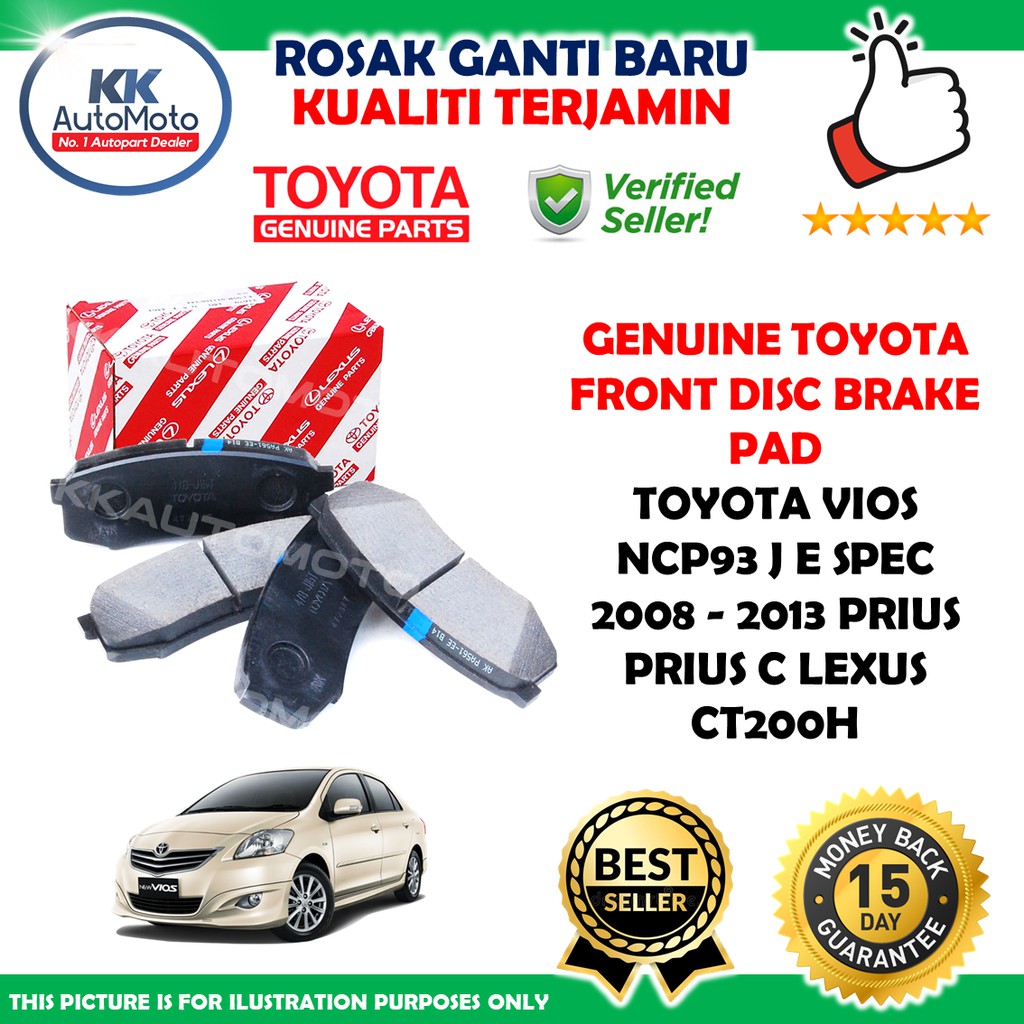 Toyota Vios NCP93 J E Spec 2008 - 2013 Prius Prius C Lexus CT200H ...