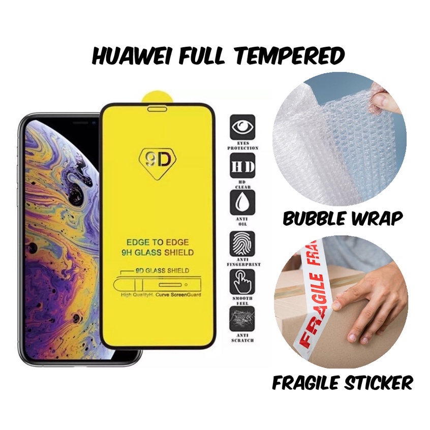 [Secured Protection] Huawei Y8P/Y9S Honor Play Full Tempered Glass ...