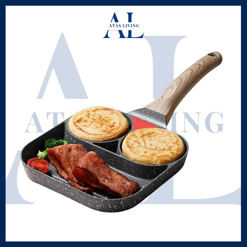 🔷ATAS🔷 Non-Stick Fried Egg Pan Multi-Purpose Frying Pan Burger Pan ...