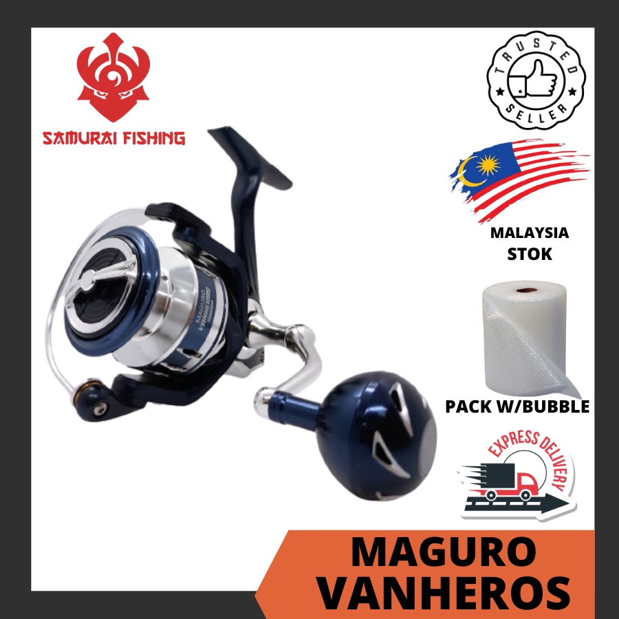 SAMURAI - NEW! 2021 MAGURO Vanheros Fishing Reel 3000 4000 PG HG ...