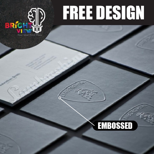 EMBOSS name card / EMBOSS kad nama / DEBOSS name card | Shopee Malaysia