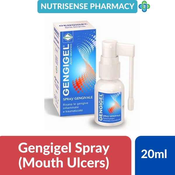 Gengigel Hyaluronic Acid Spray (20ml) (For Mouth ulcers, HFMD) [exp 06/ ...