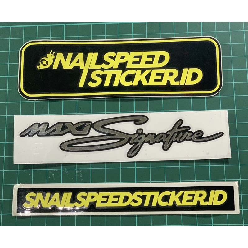 Maxi signature cutting sticker 14x3 cm | Shopee Malaysia