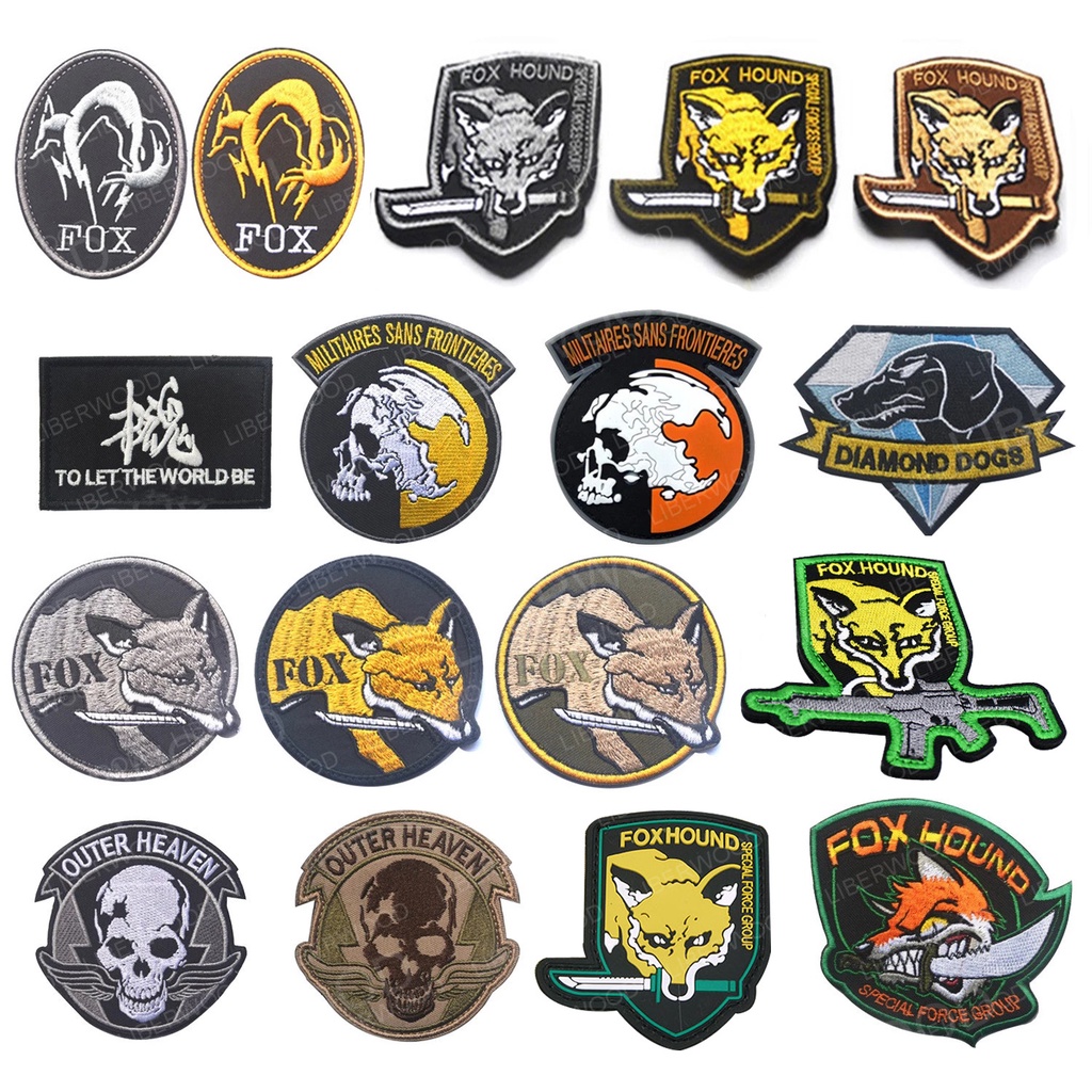 Metal Gear Solid Foxhound Emblem Patch Fox Hound Uniform Patch ...