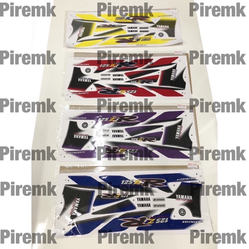 F1215 Moritaka sticker 125zr model petir/Stiker 125zr model petir ...