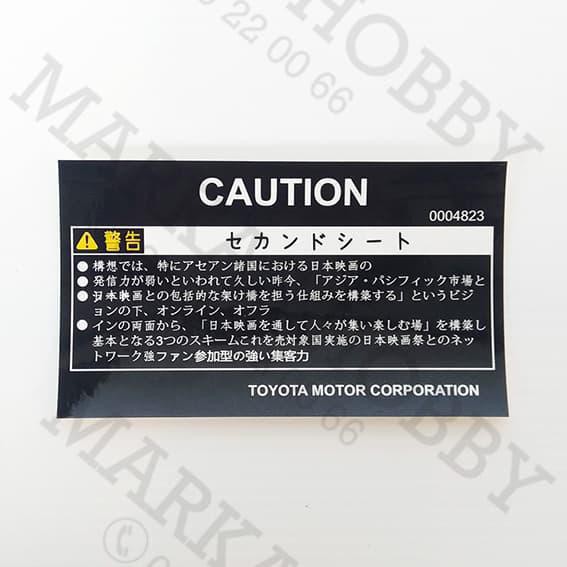 Toyota Caution Stickers | Shopee Malaysia