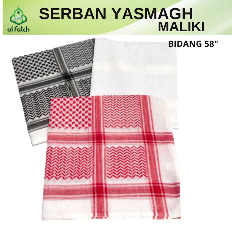 Serban Maliki Yashmagh Maliki / Lilitan Kepala Muslim / Serban Arab ...