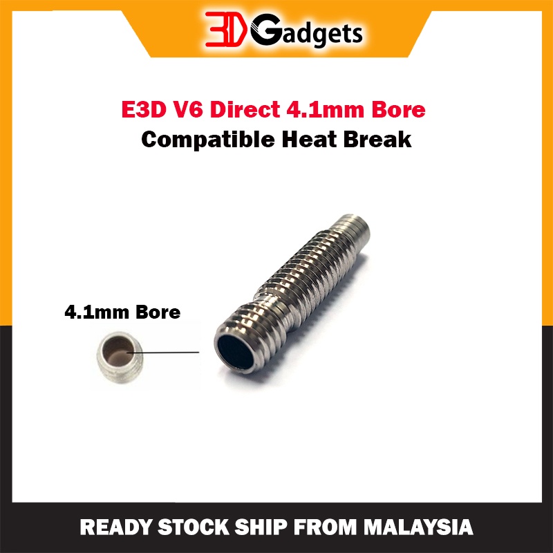 E3D V6 Direct Compatible 4.1mm Bore Heat Break for 3D Printer | Shopee ...