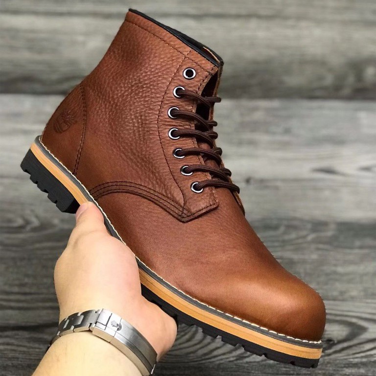 [ FREE GIFT 🎁 ] TIMBERLAND BOOTS MEN VINTAGE LEATHER HIGH BOOTS SHOES BROWN & BLACK COLOUR T0028 ...