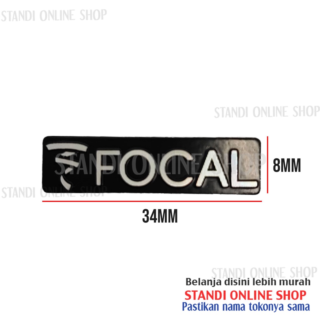 Emblem Aluminum Sticker Decals 3D Logo Focal Audio Speaker | Shopee ...