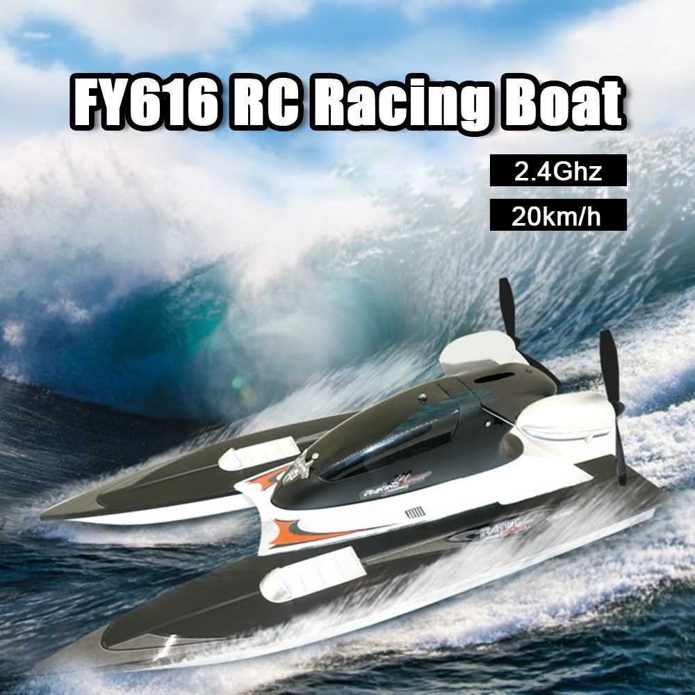 FY616 RC Boat 2.4G Remote Control Racing Boat 20km/h High Speed 2CH ...