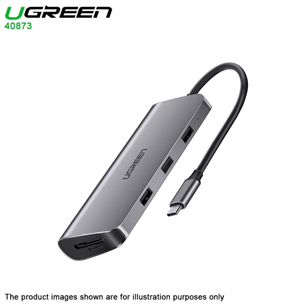 UGREEN 40873 100W 5 GBPS USB HUB All In One USB-C TO HDMI/VGA Card ...
