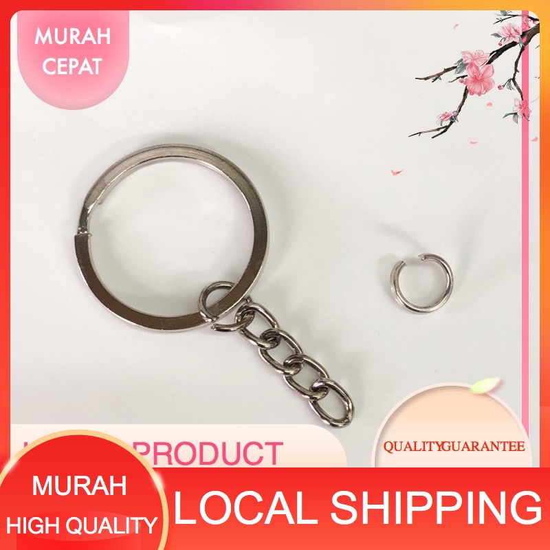 READY STOCK LOCAL premium quality 28mm keychain ring with jumper ...