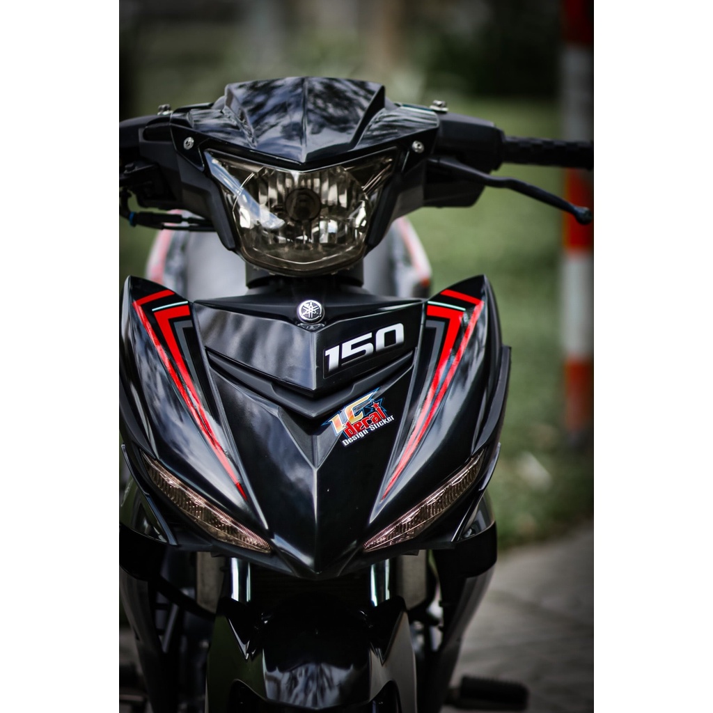 Exciter 150 Removable Sticker with EX Letter Pattern, Red, White, Black ...