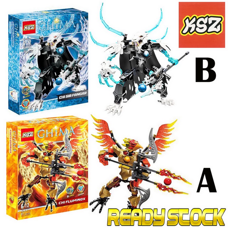 KSZ Blocks 816 CHIMO LEGEND OF CHIMA Chi Sir Fangar and Chi Fluminox ...