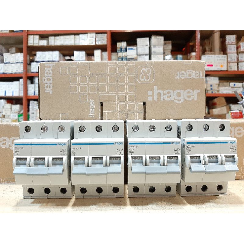 (SIRIM) Hager 3 Pole MCB 3P 20A 32A 40A 63A Miniature Circuit Breaker SIRIM Mcb | Shopee Malaysia